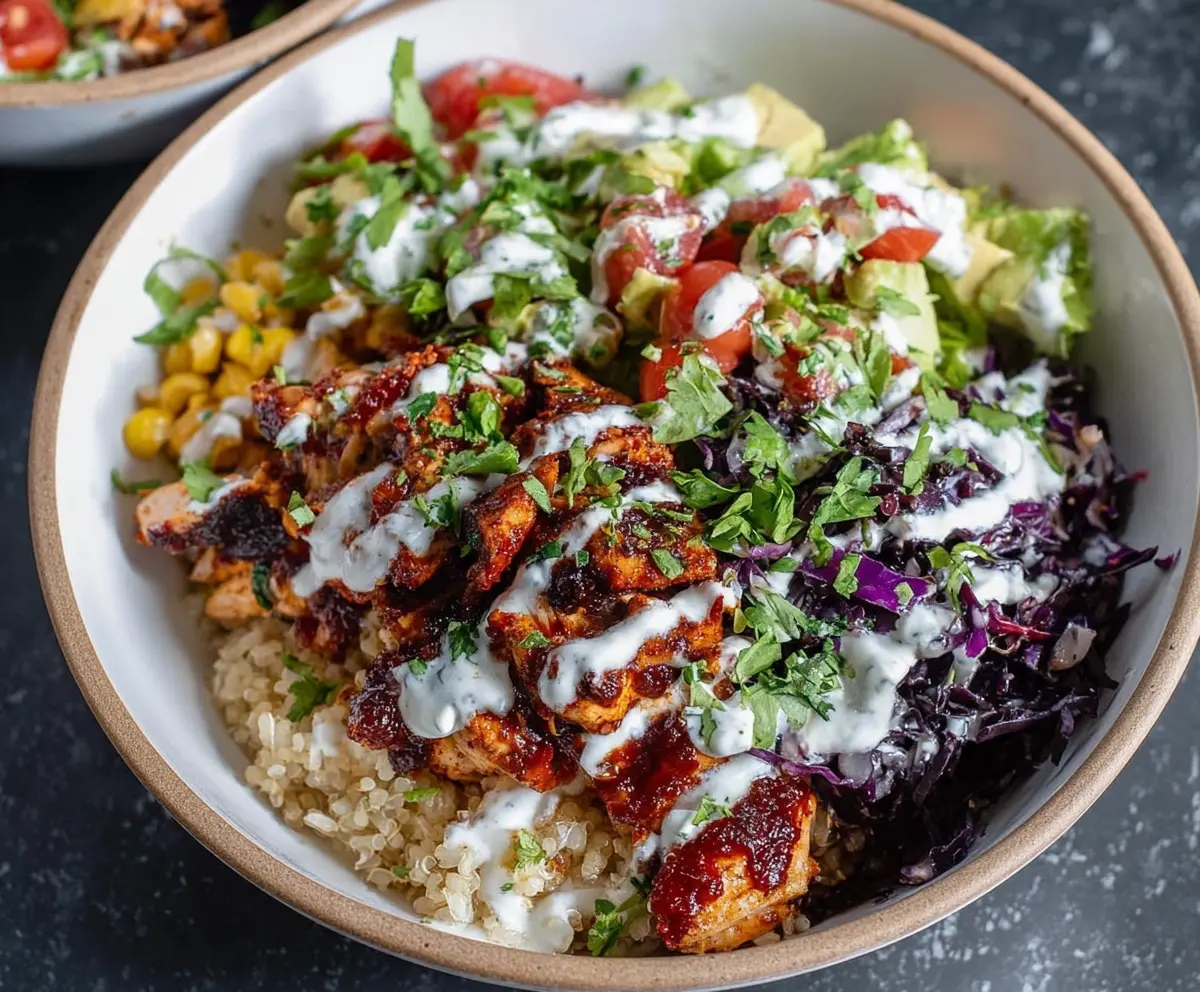 BBQ Chicken Ranch Bowl Recipe | Delicious & Easy