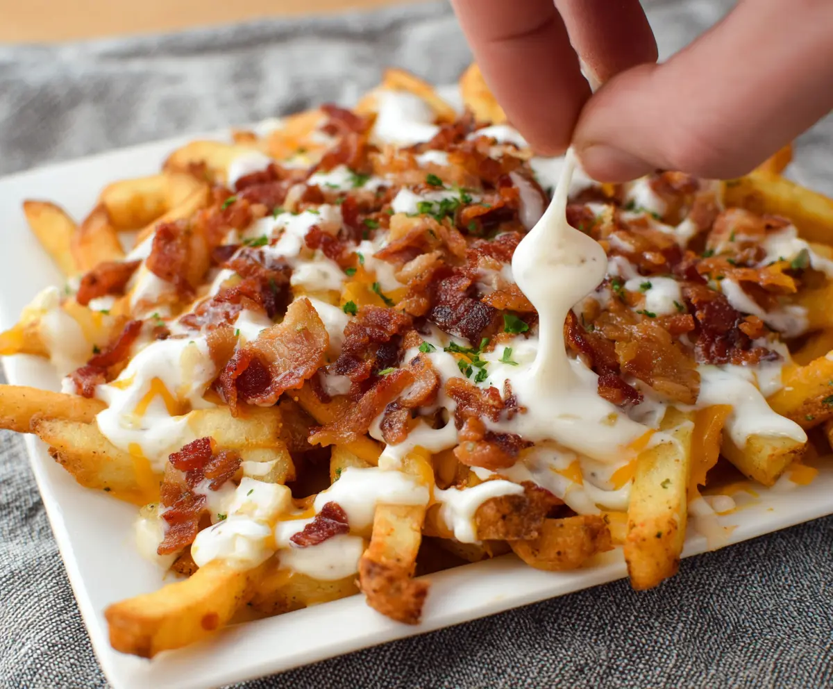 Loaded Bacon Ranch French Fries Recipe