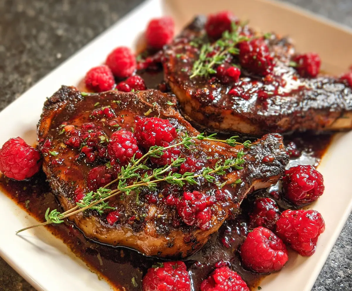 Delicious Raspberry Glazed Pork Chops Recipe