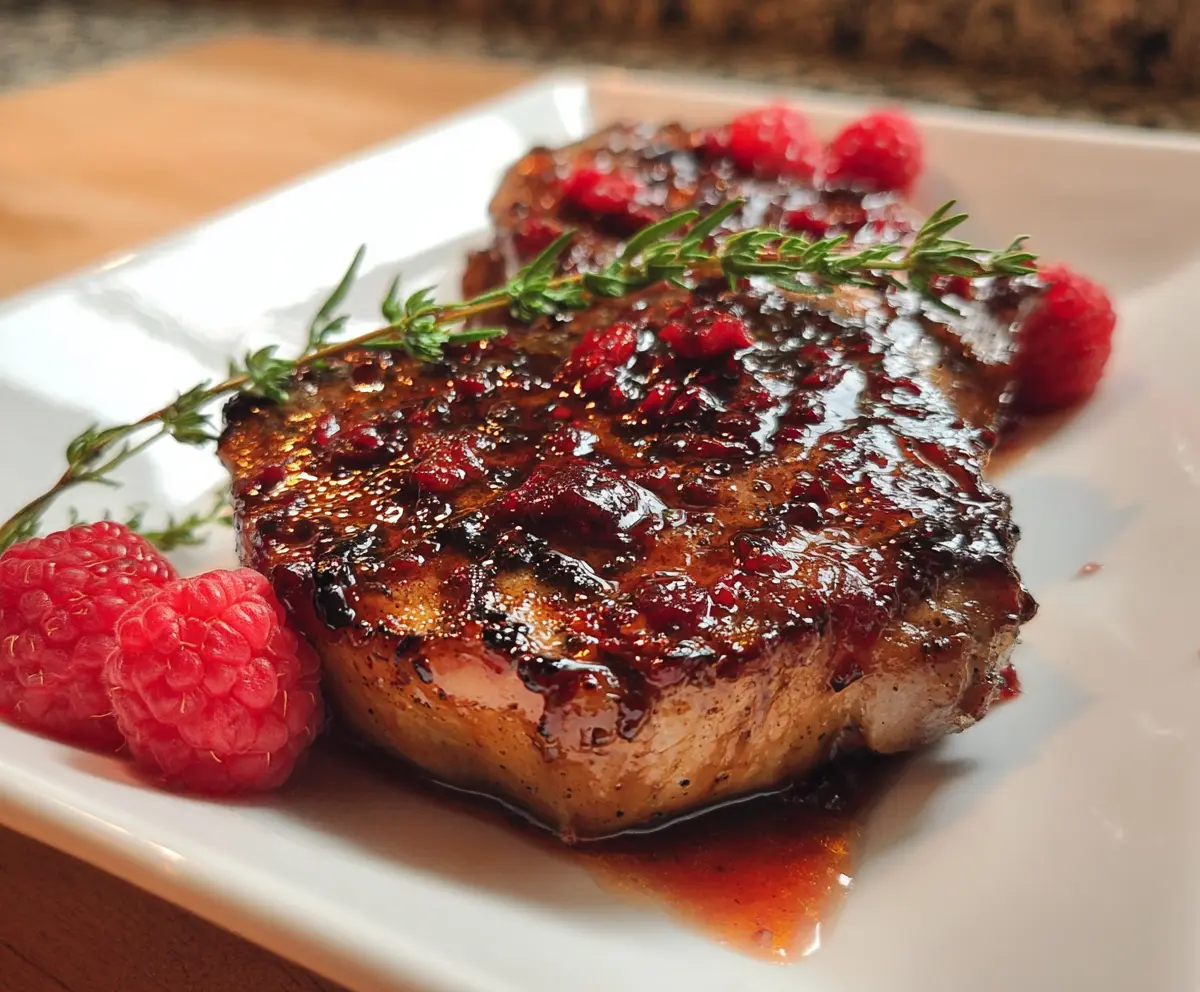 Delicious Raspberry Glazed Pork Chops Recipe