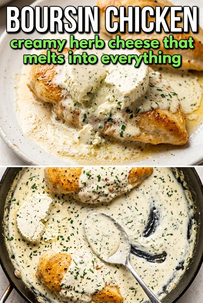Boursin Chicken (Creamy Garlic Herb Sauce)
