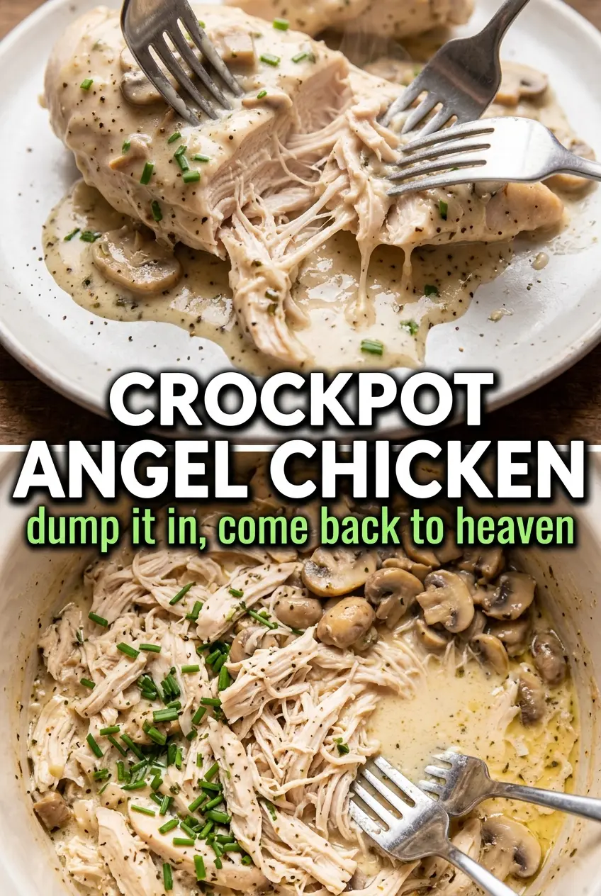 Crock Pot Angel Chicken (Cream Cheese Italian Sauce)