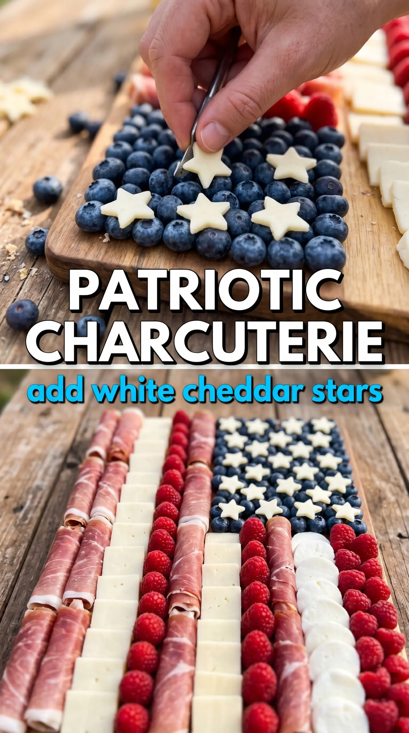 American Flag Charcuterie Board (4th of July)