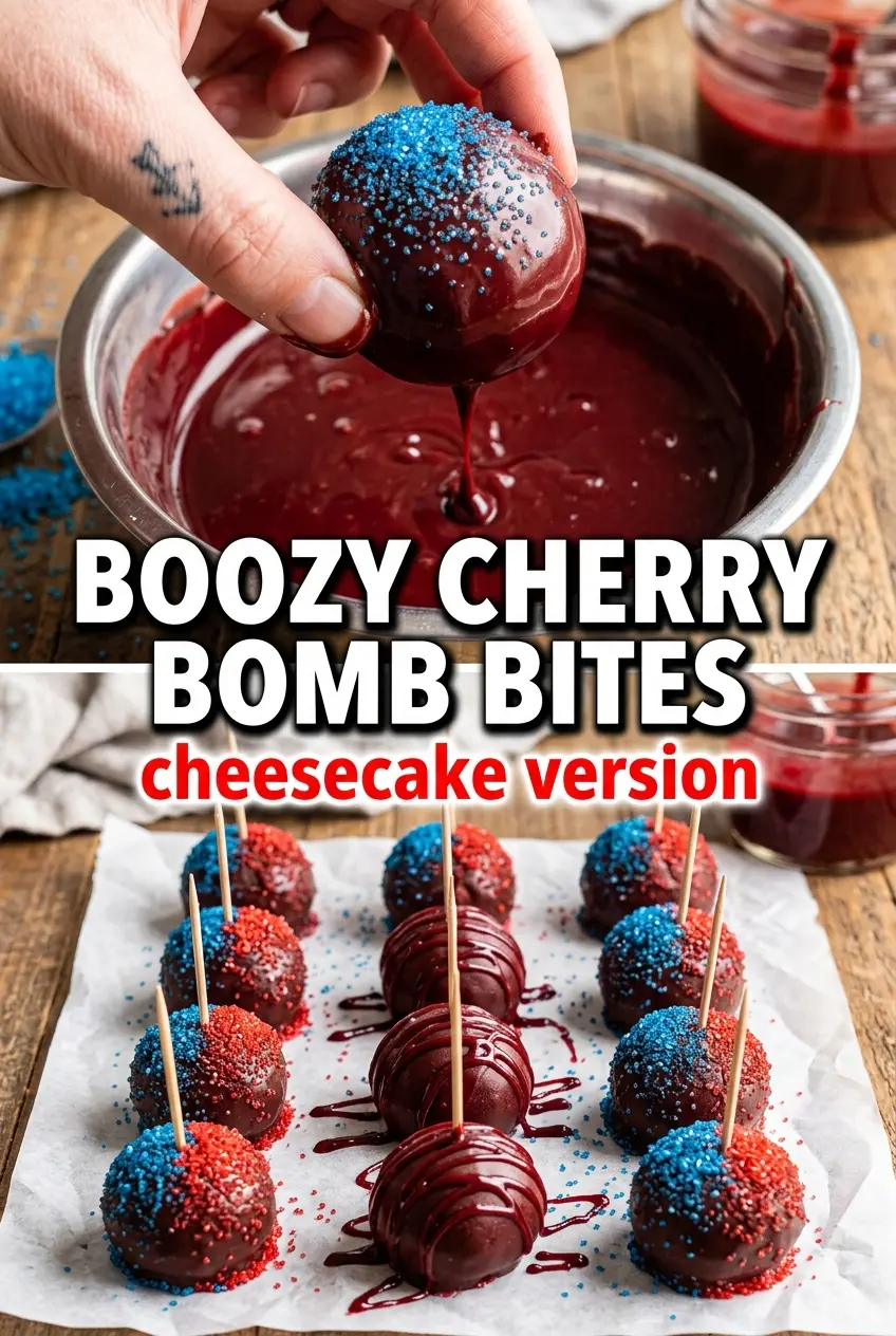 Boozy Cherry Bombs (Alcohol-Soaked Cherries)