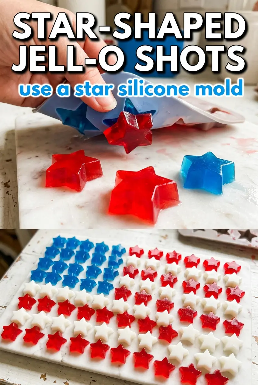 Red White Blue Jell-O Shots (Vodka)