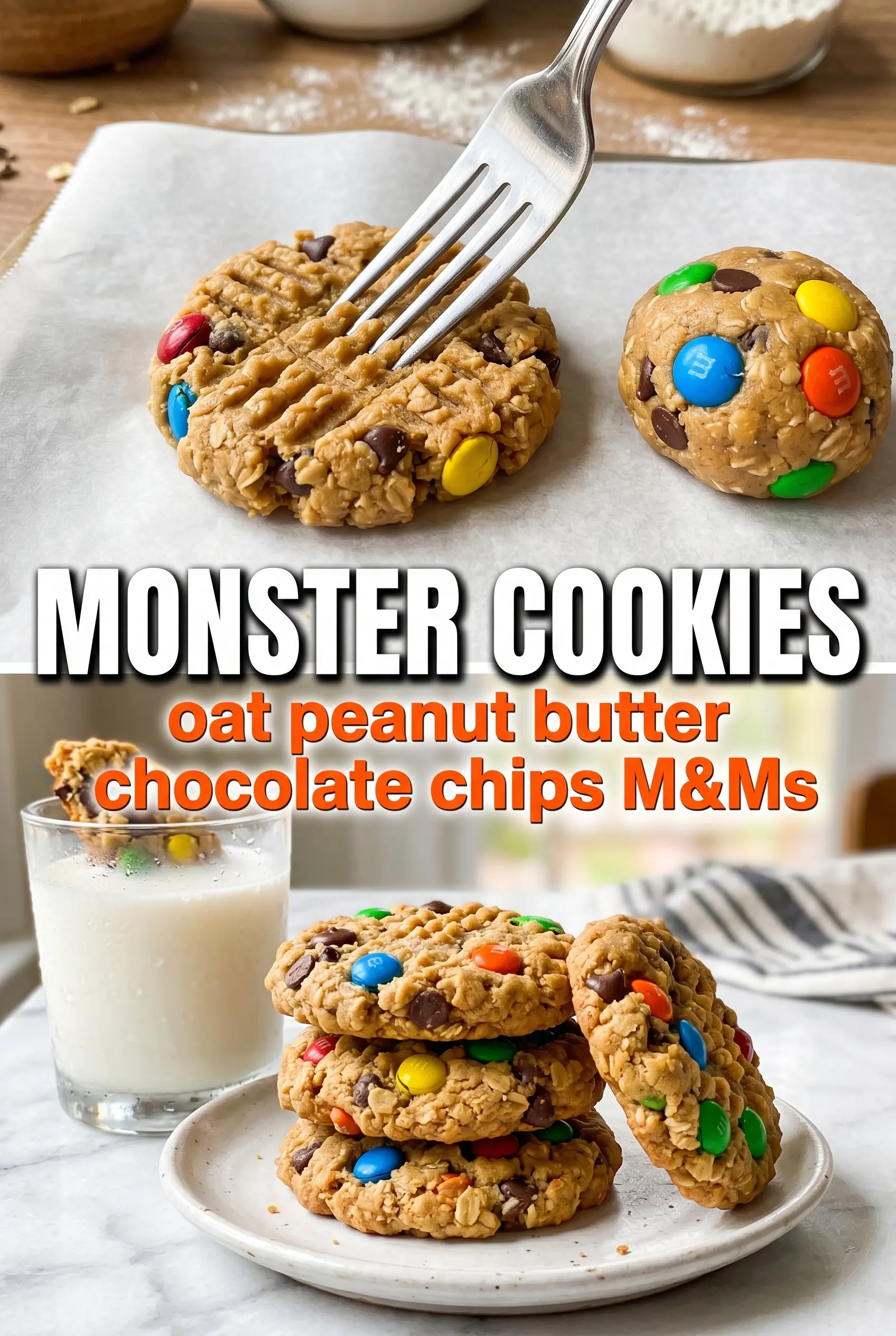 Monster Cookies (Thick & Chewy Peanut Butter)